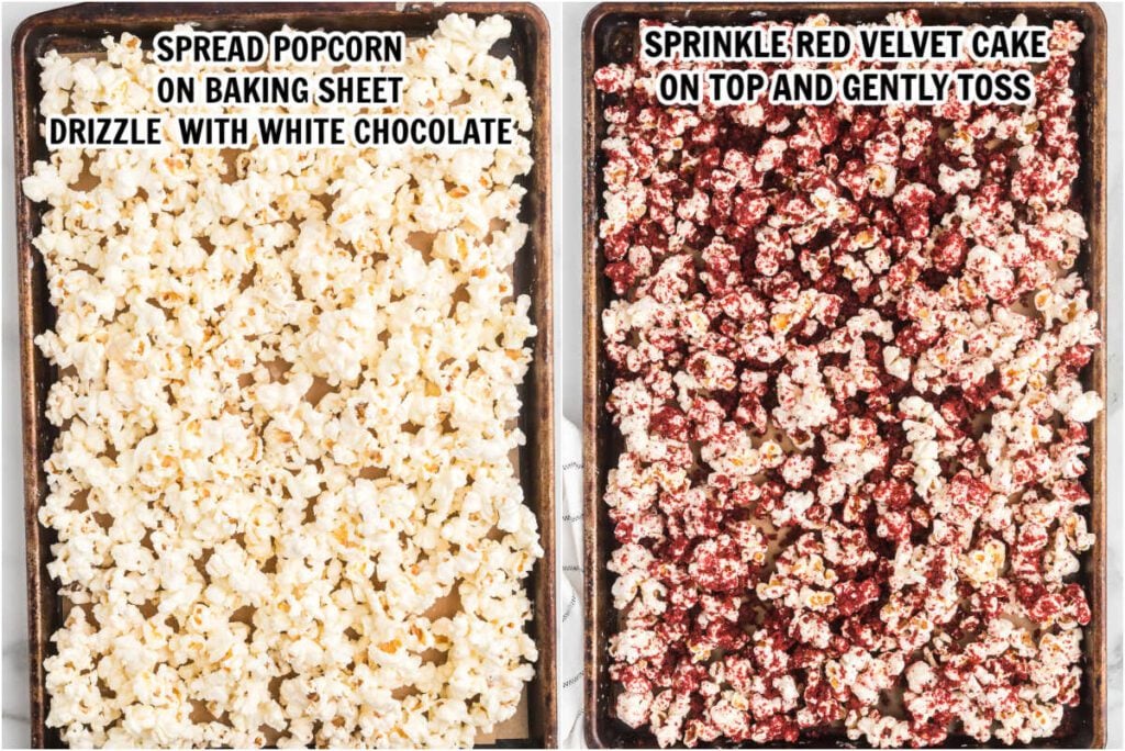 Red Velvet Popcorn Balls