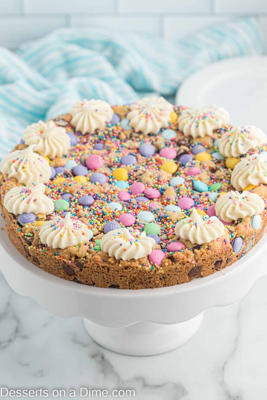 Easter Cookie Cake - Desserts on a Dime