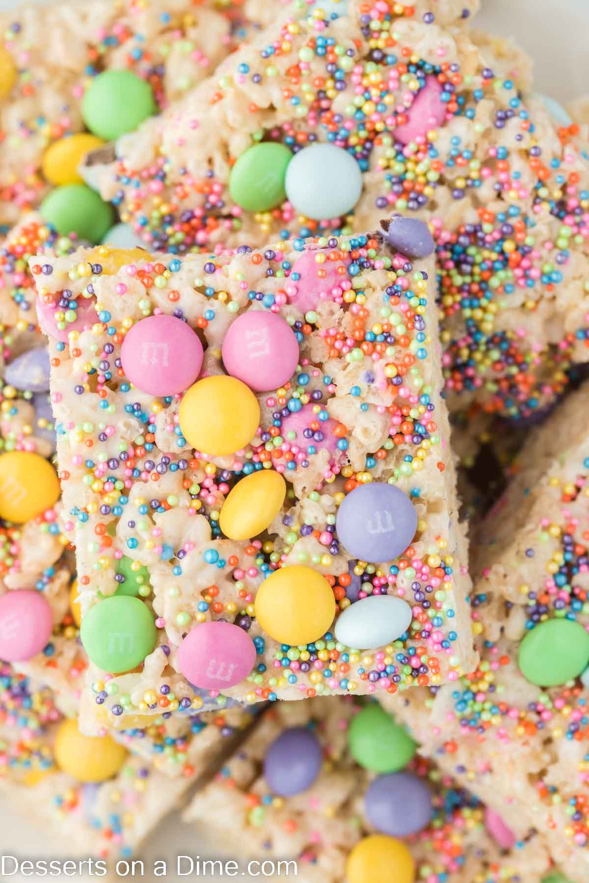 Easter Rice Krispie Treats - Desserts On A Dime