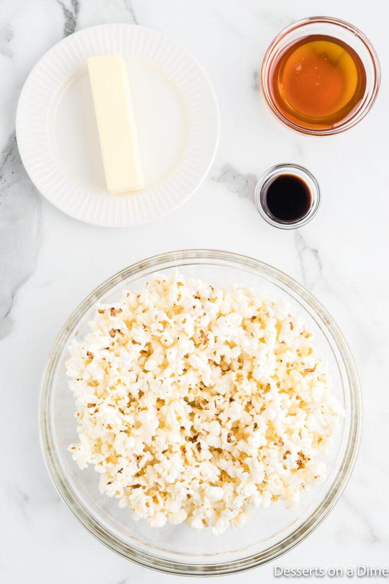 Honey Butter Popcorn -Desserts on a Dime
