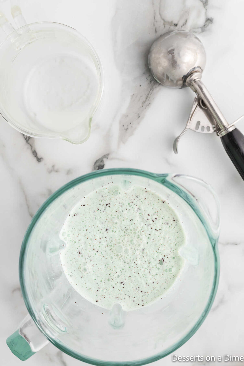 Mint Chocolate Chip Milkshake Recipe - Desserts on a Dime