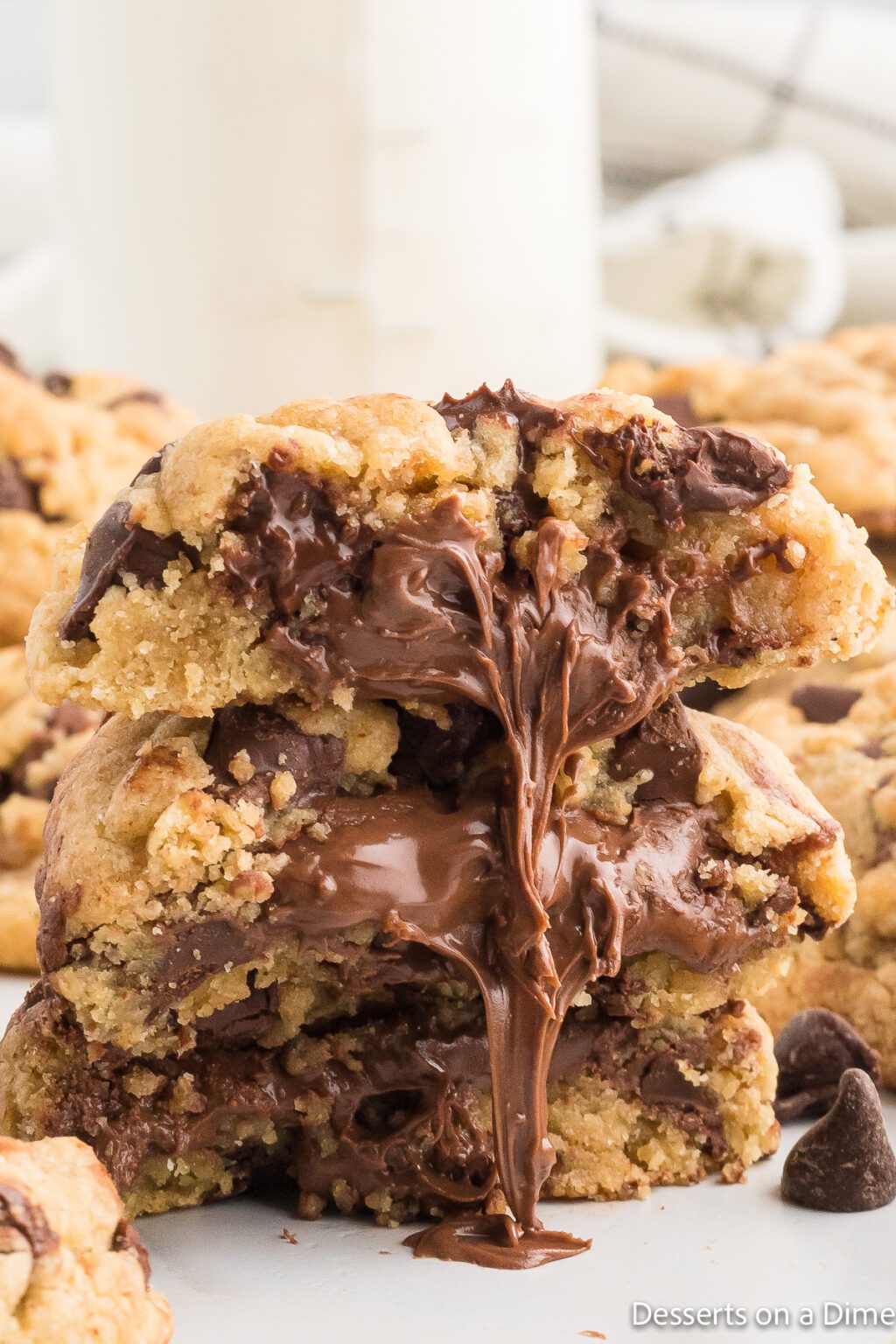 Nutella Stuffed Cookies Recipe - Desserts on a Dime