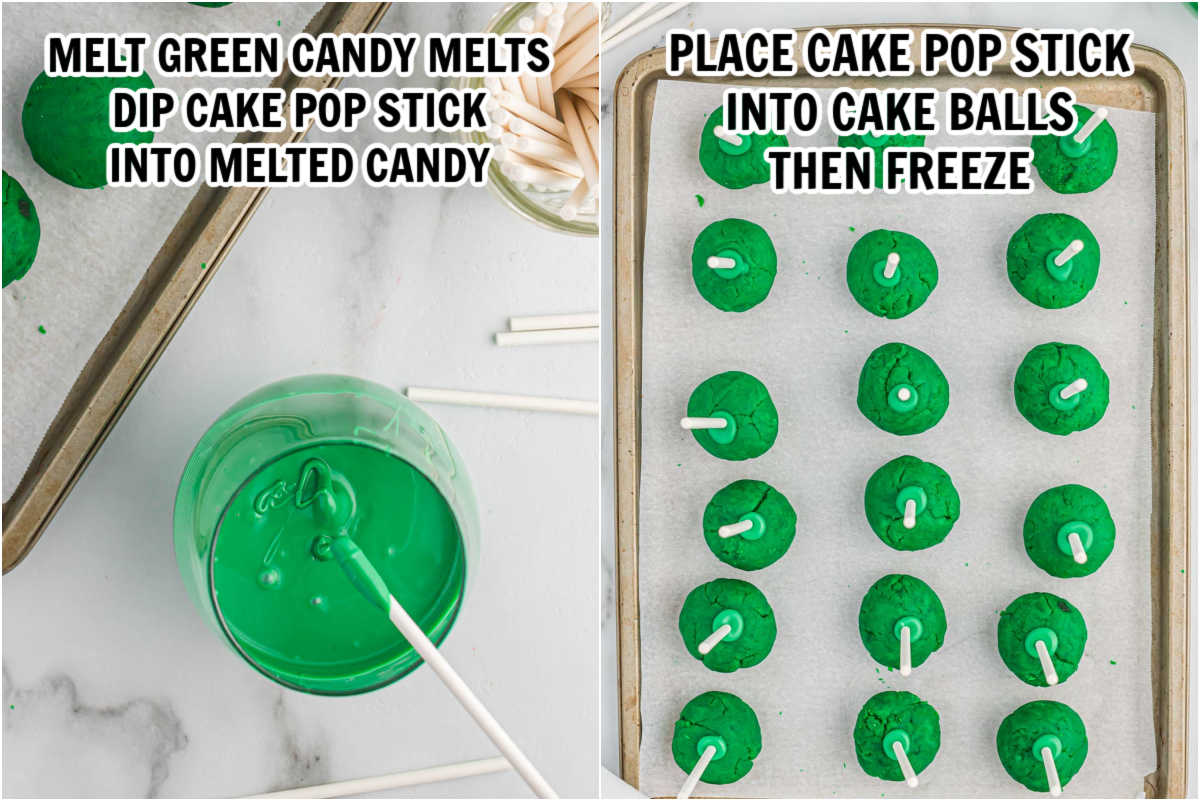 Shamrock Cake Pops Recipe - Desserts On A Dime
