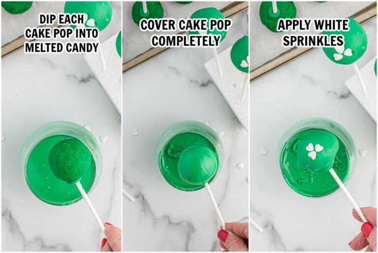 Shamrock Cake Pops Recipe - Desserts On A Dime