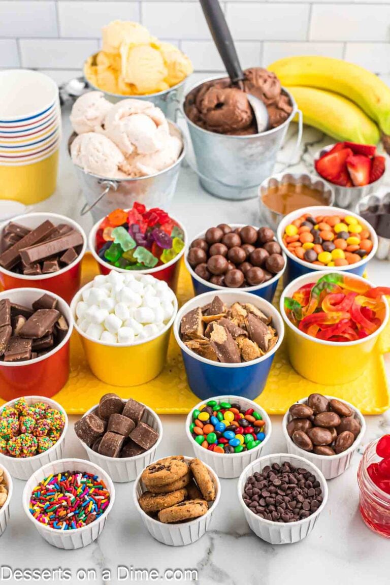 Ice Cream Sundae Bar - Desserts on a Dime