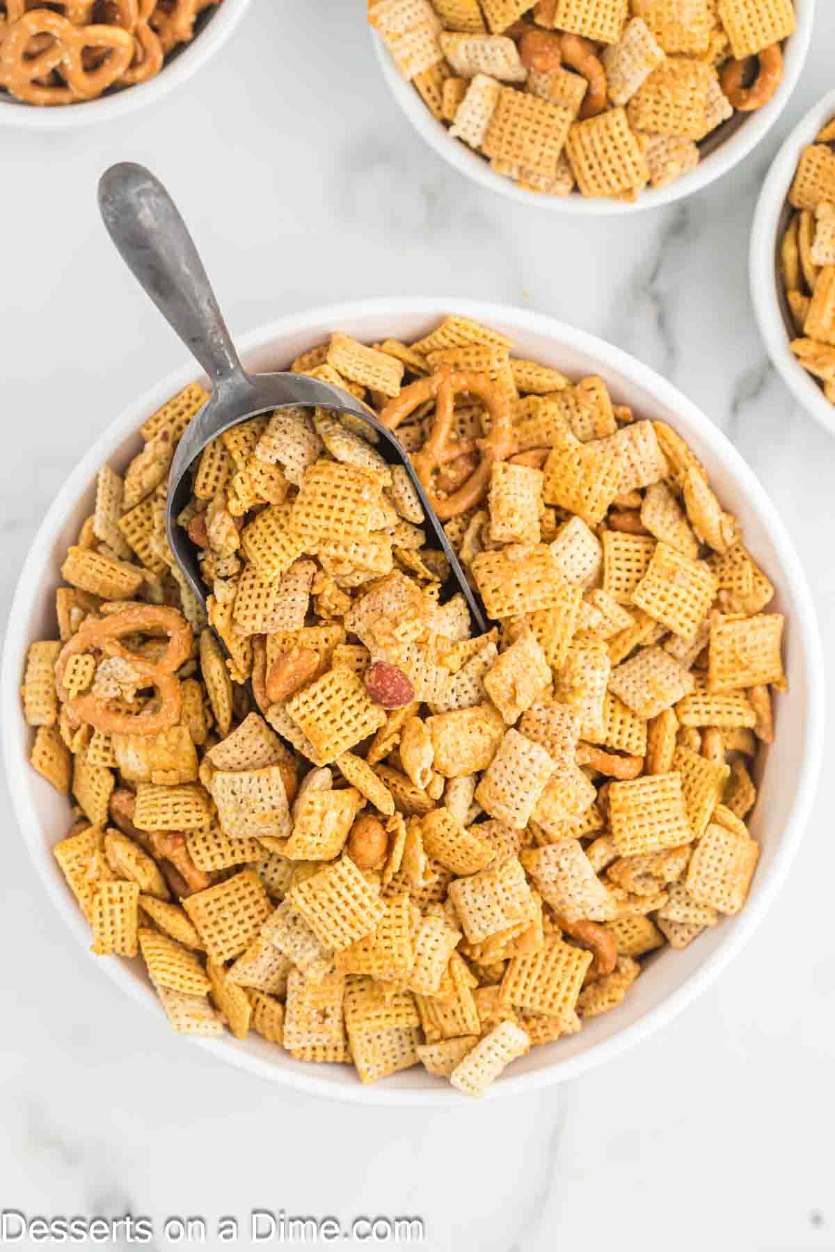 Sweet Chex Mix Recipe - Desserts on a Dime