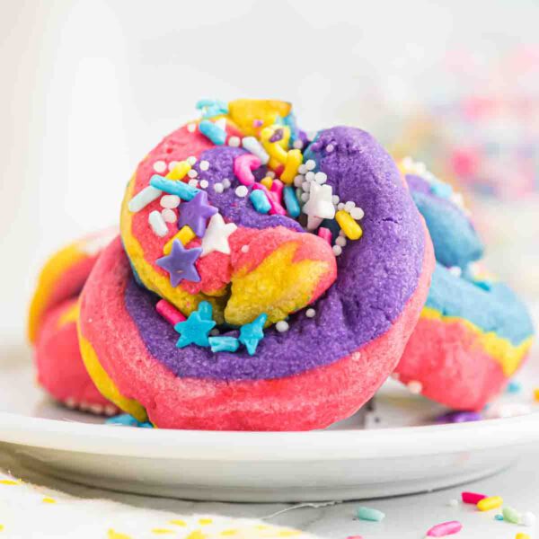 Unicorn Poop Cookies - Desserts on a Dime