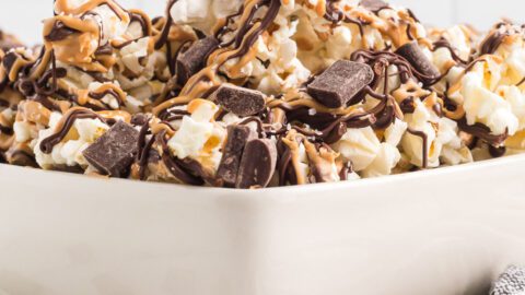 Chocolate Peanut Butter Popcorn - Only 5 Ingredients