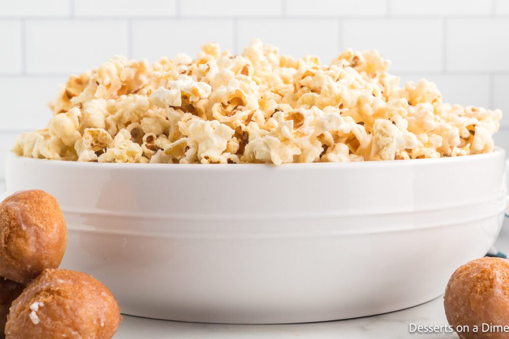 Glazed Donut Popcorn - Only 4 easy ingredients
