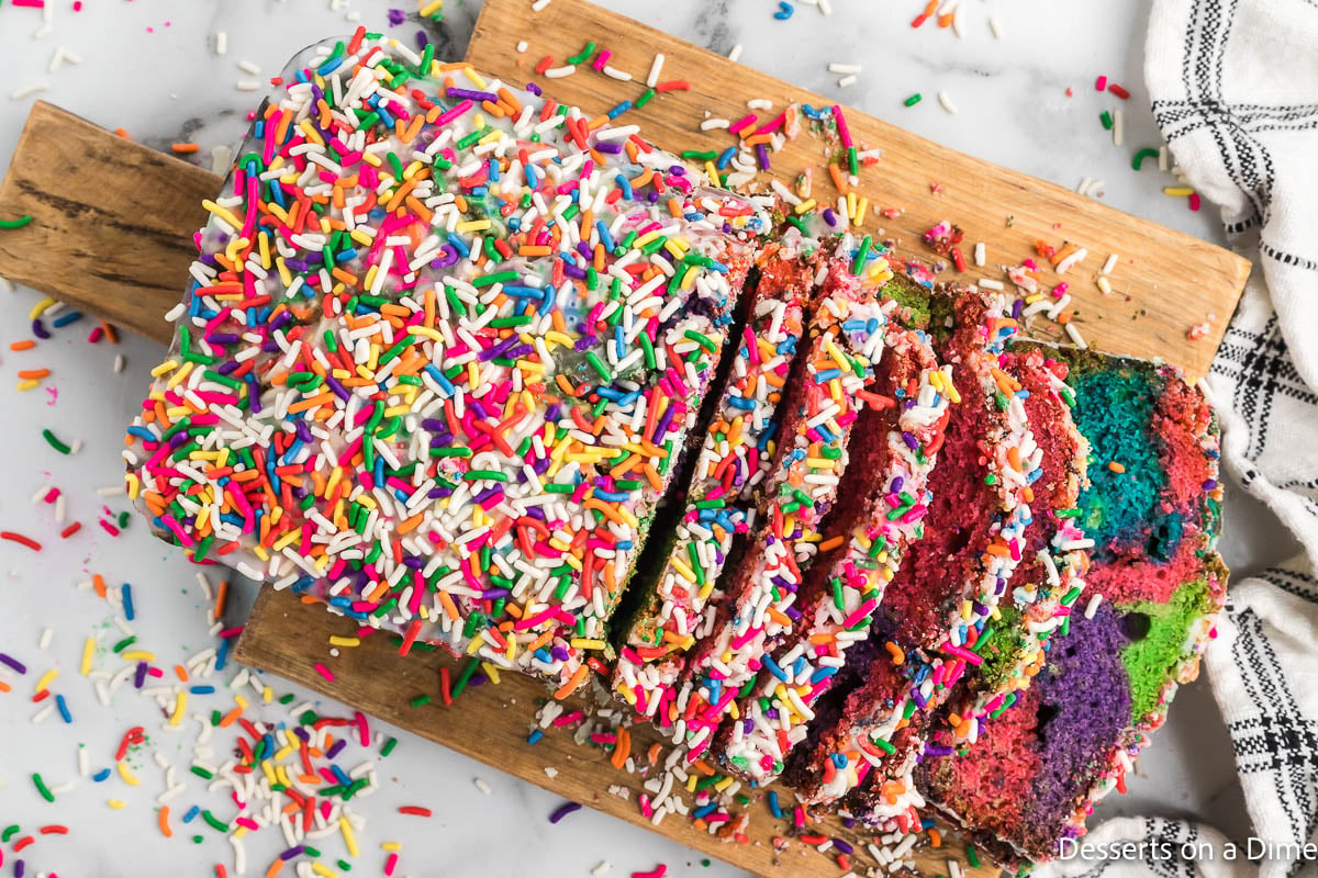 Unicorn Bread - Desserts on a Dime