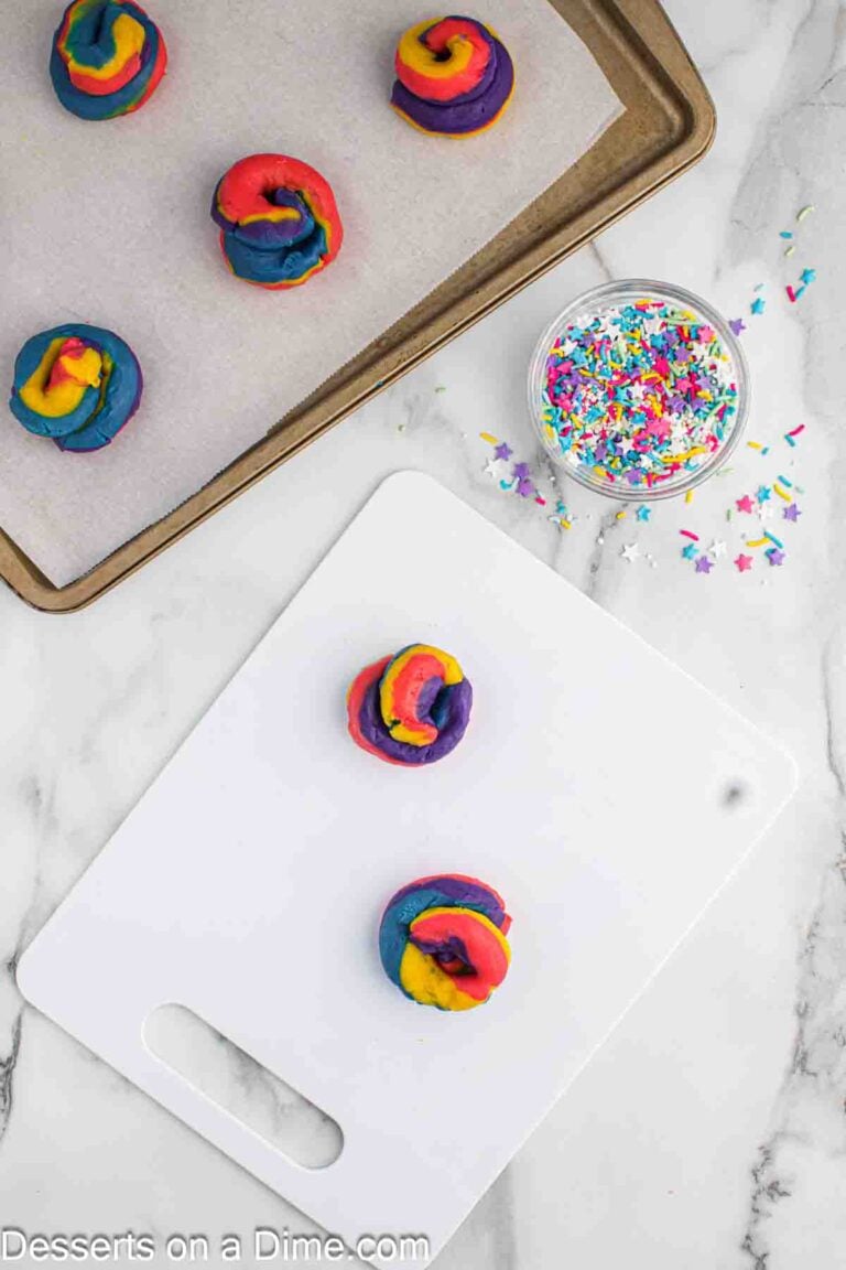 Unicorn Poop Cookies - Desserts on a Dime