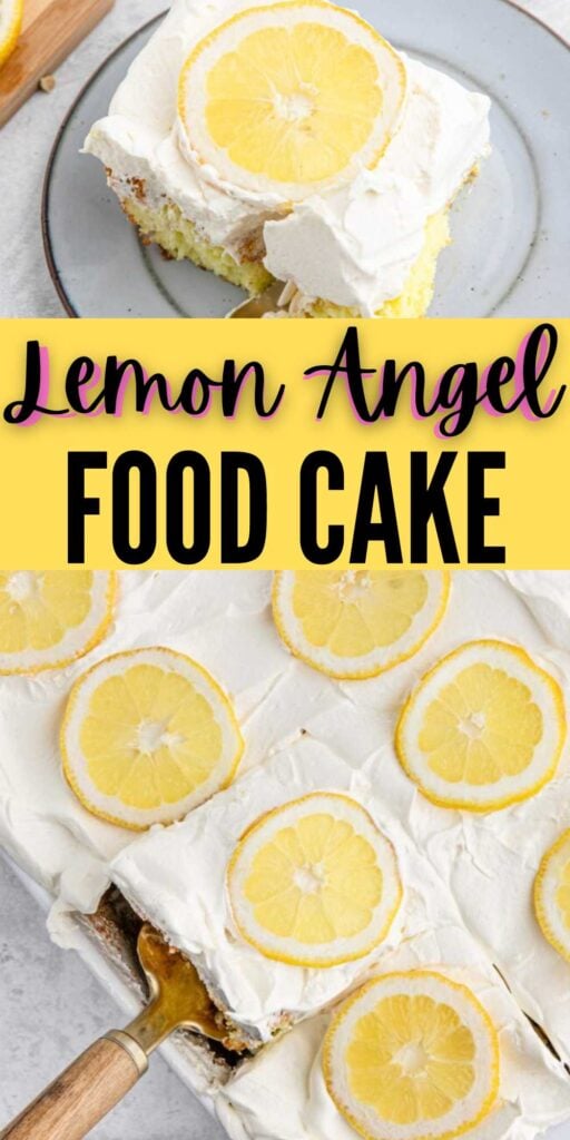 Lemon Angel Food Cake - Only 3 Ingredients