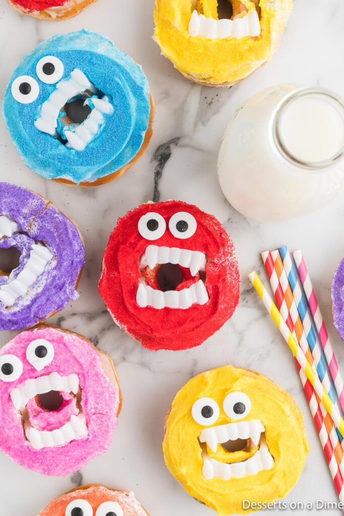 Monster Donuts - Fun and Spooky Monster Donuts