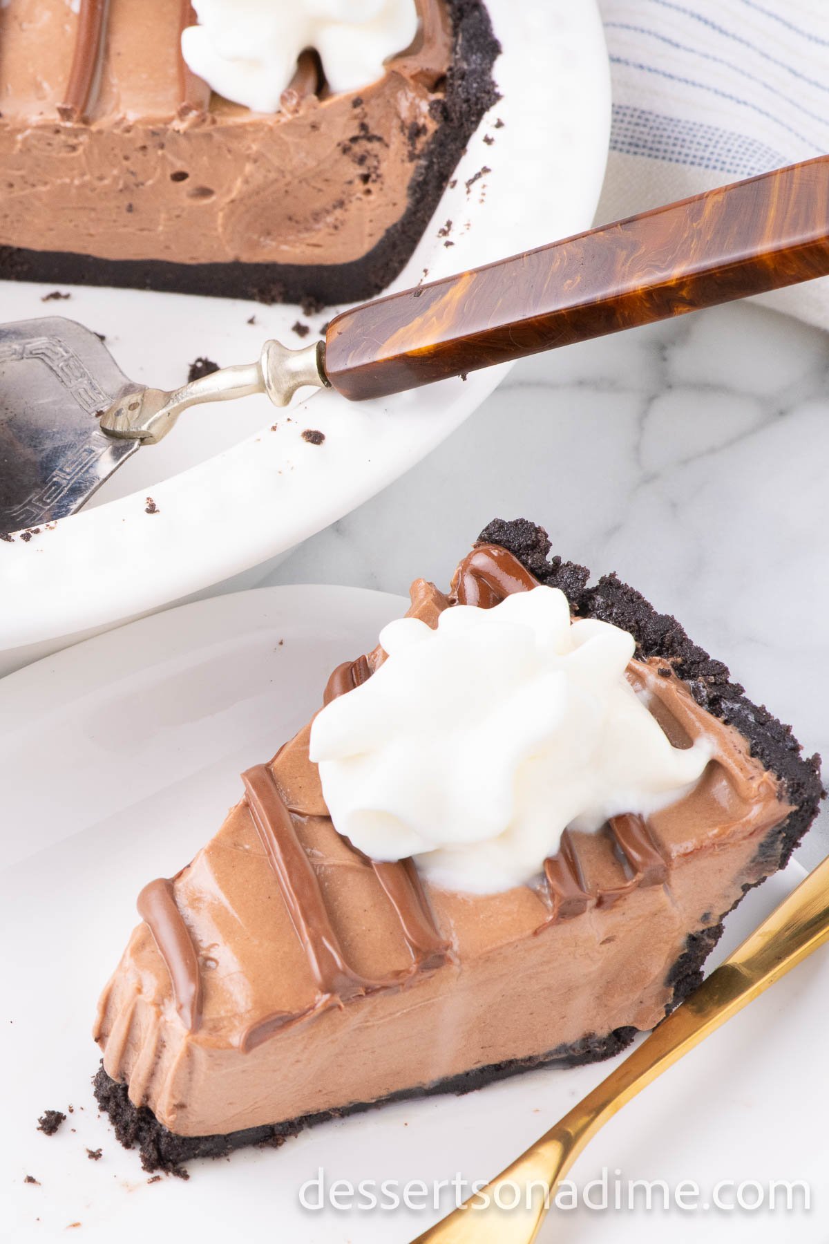 No Bake Nutella Cheesecake - Desserts on a Dime