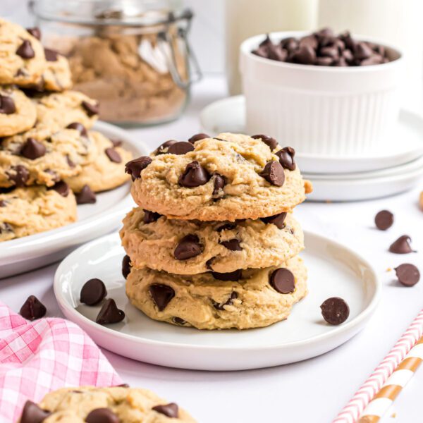 Cream Cheese Chocolate Chip Cookies - Desserts on a Dime