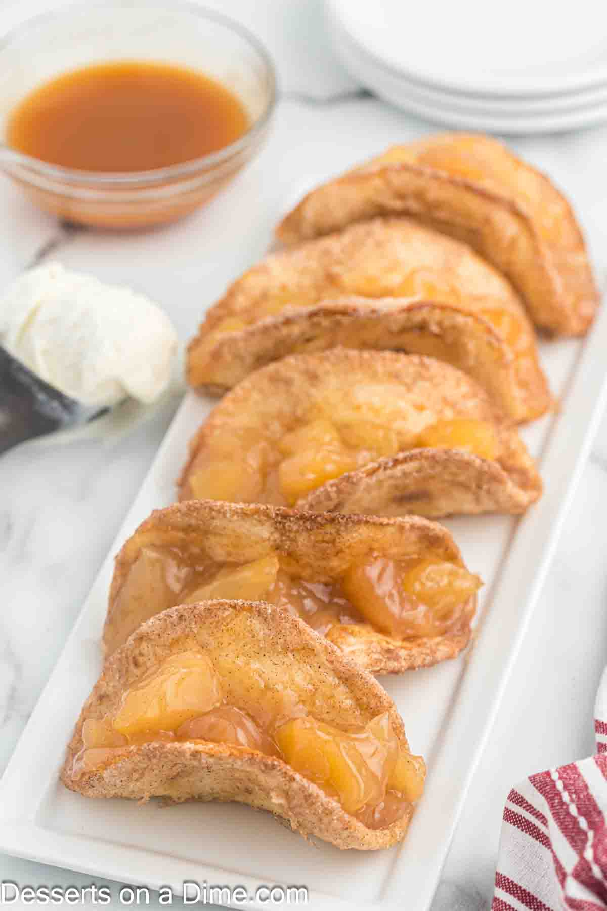 Apple Pie Tacos - Desserts On A Dime