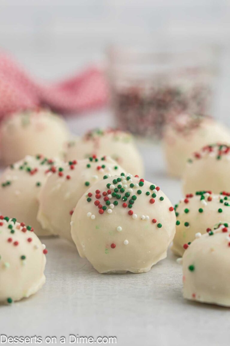 Sugar Cookie Truffles - Desserts On A Dime
