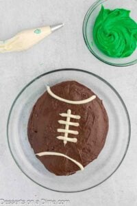 How To Make A Football Cake - Easy Step By Step Instructions