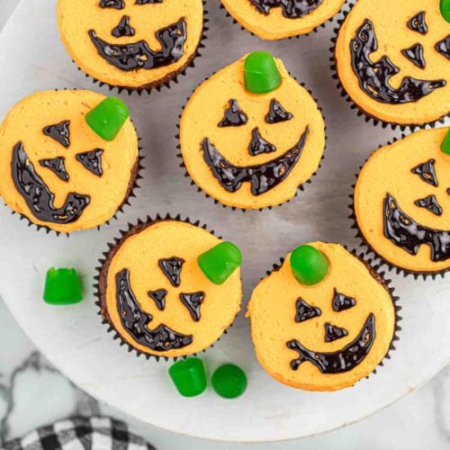 Jack-O-Lantern Cupcakes