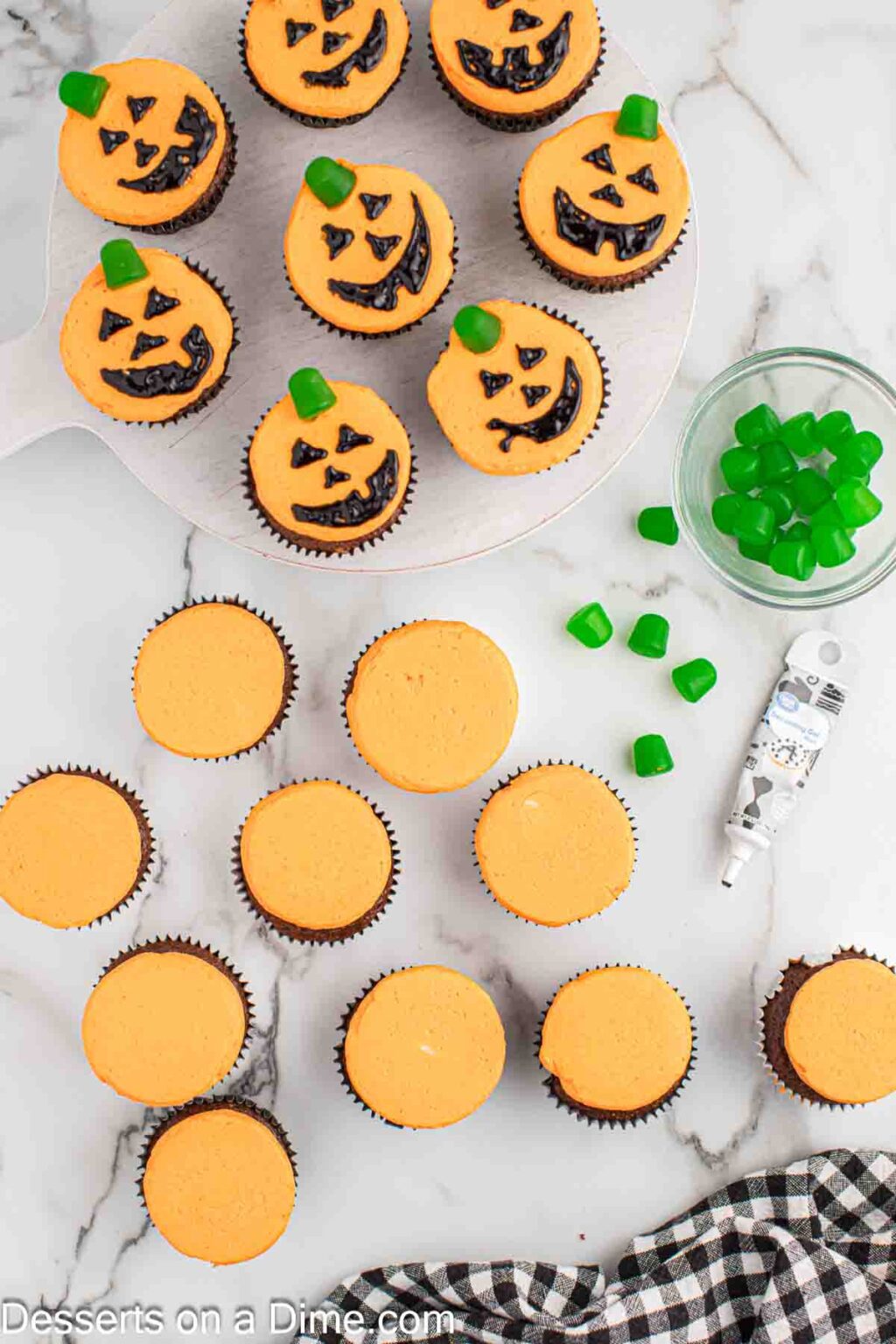 Jack-O-Lantern Cupcakes