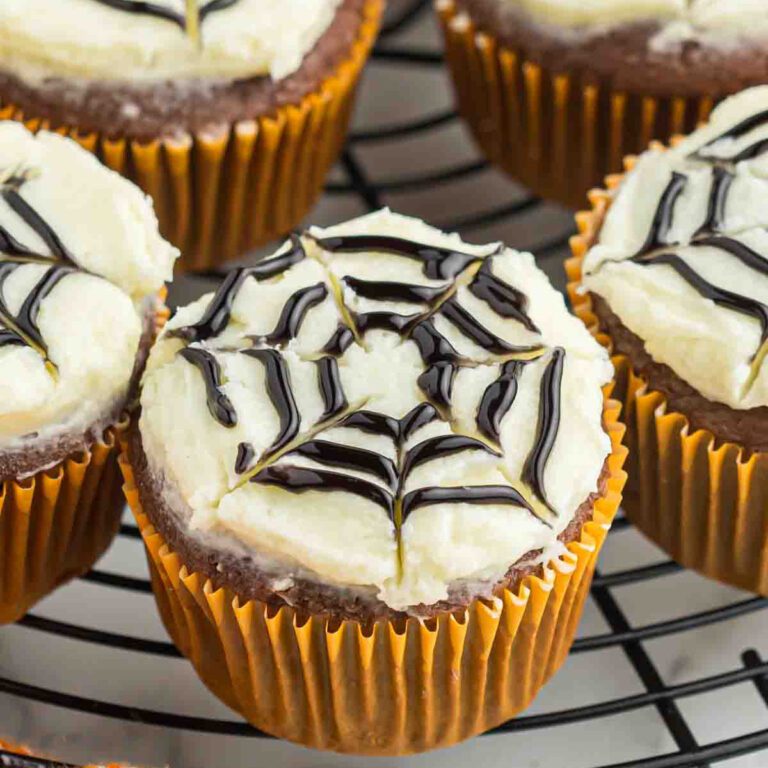 Spider Web Cupcakes