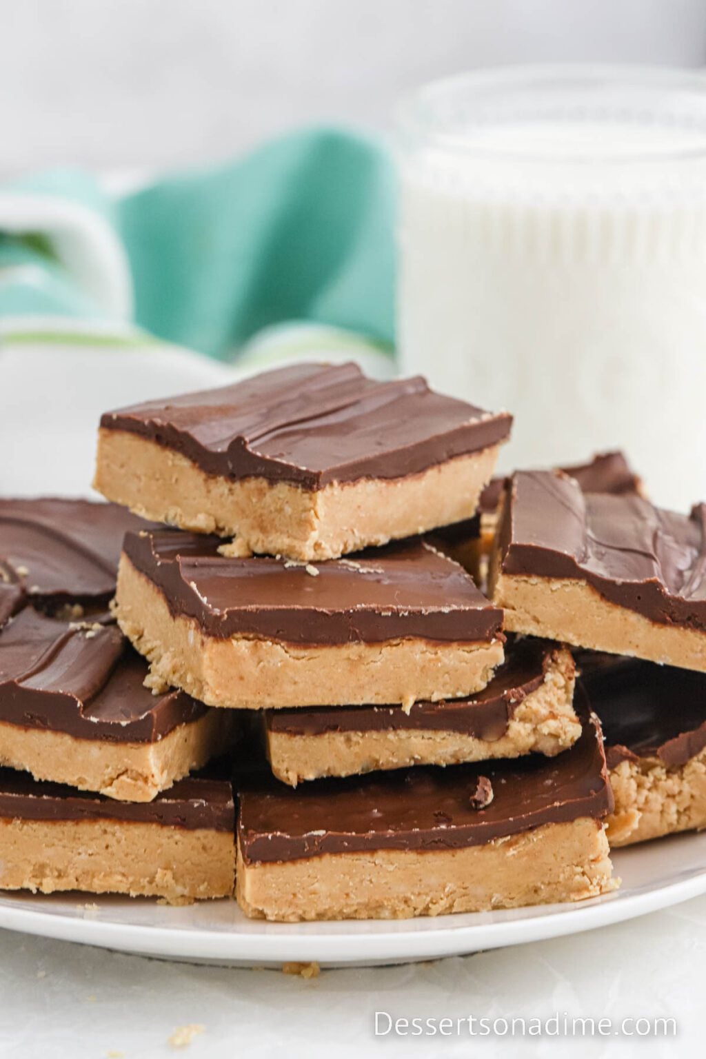 Buckeye Bars - No Bake Chocolate Peanut Butter Bars