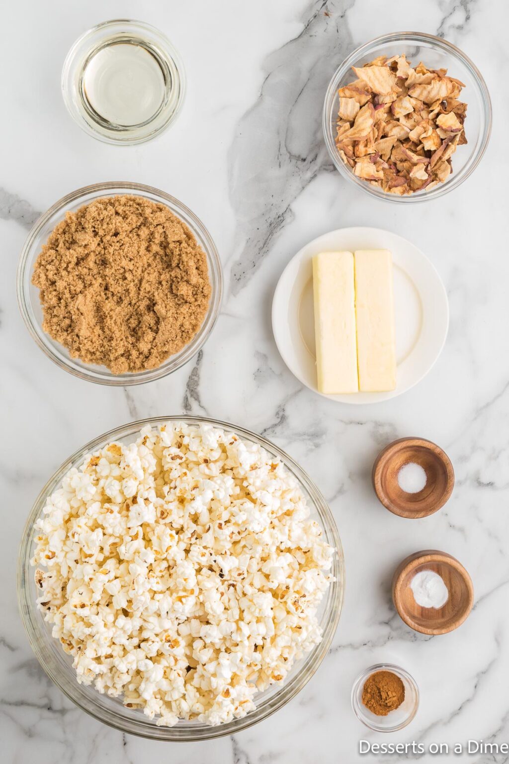 Caramel Apple Popcorn - Desserts on a Dime
