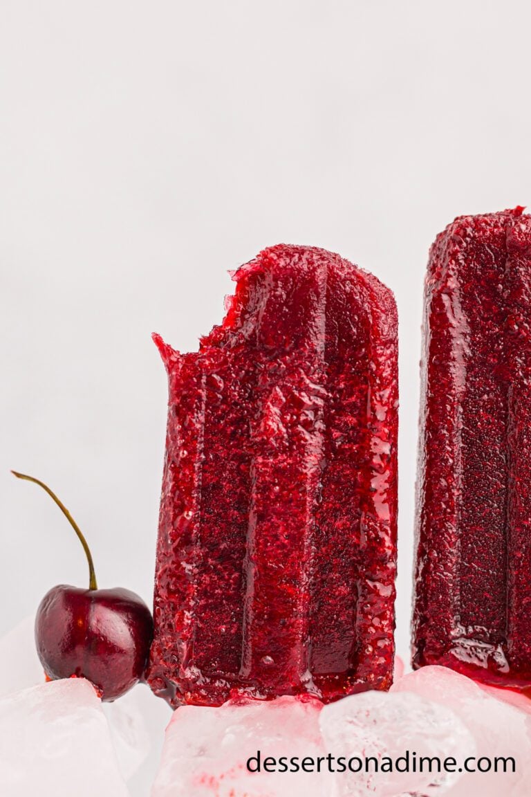 Cherry Popsicles - 4 Ingredient Recipe