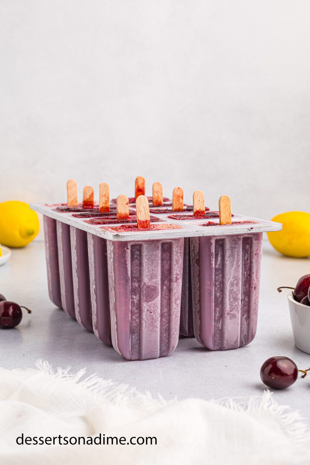 Cherry Popsicles Recipe - Only 4 Ingredients