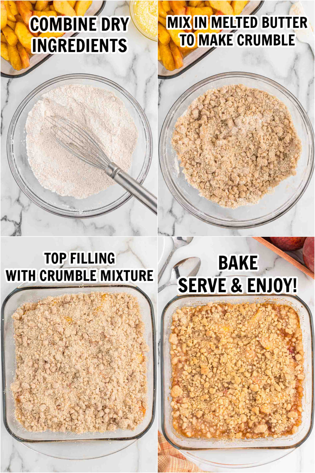 Peach Crumble - The Best Peach Crumble Recipe