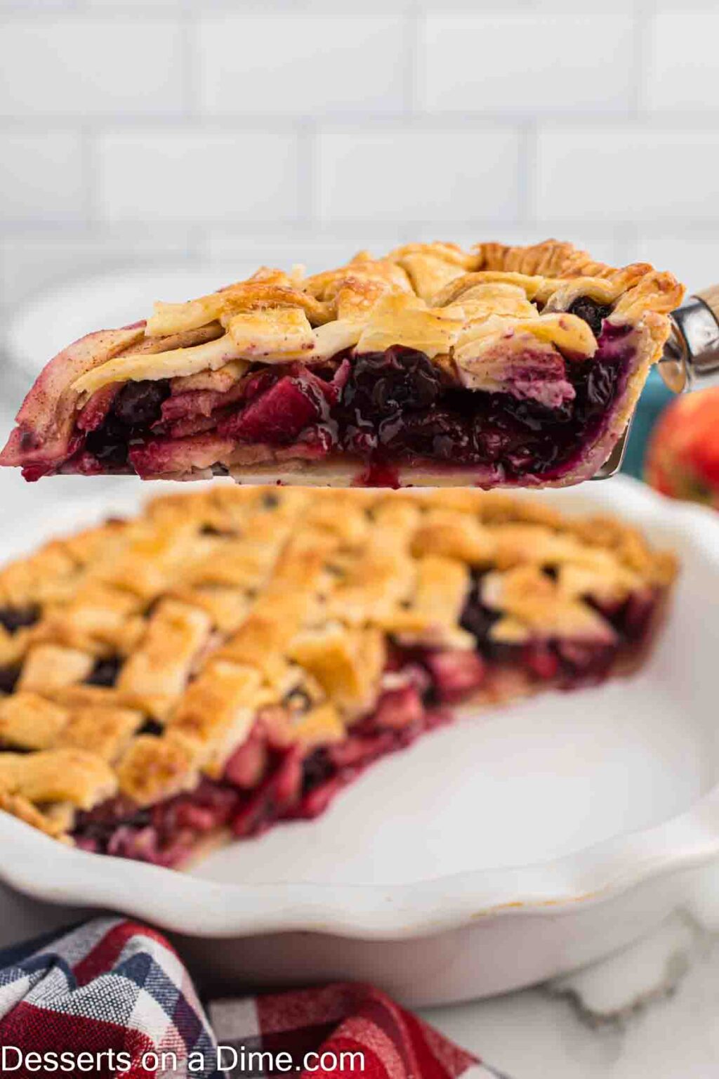 Easy Apple Blueberry Pie Recipe