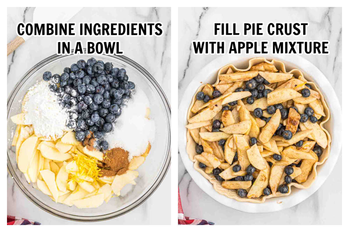 Apple Blueberry Pie - Easy Homemade Pie Recipe