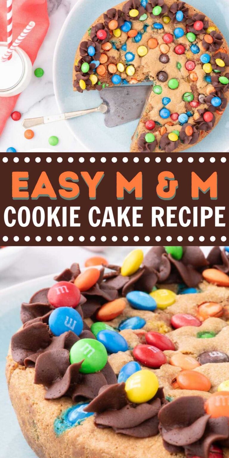 M&M Cookie Cake - Delicious Homemade Cookie Cake