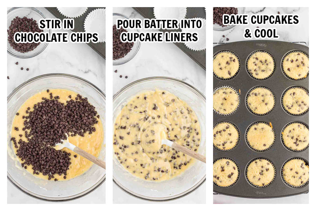 Chocolate Chip Cupcakes - Desserts On A Dime