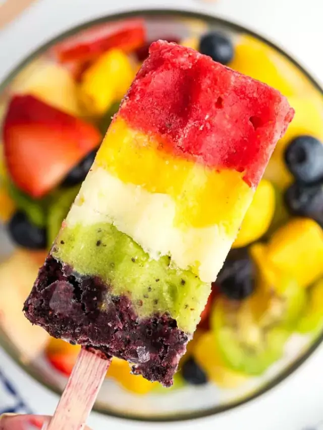 Homemade Rainbow Popsicle Recipe - Desserts On A Dime