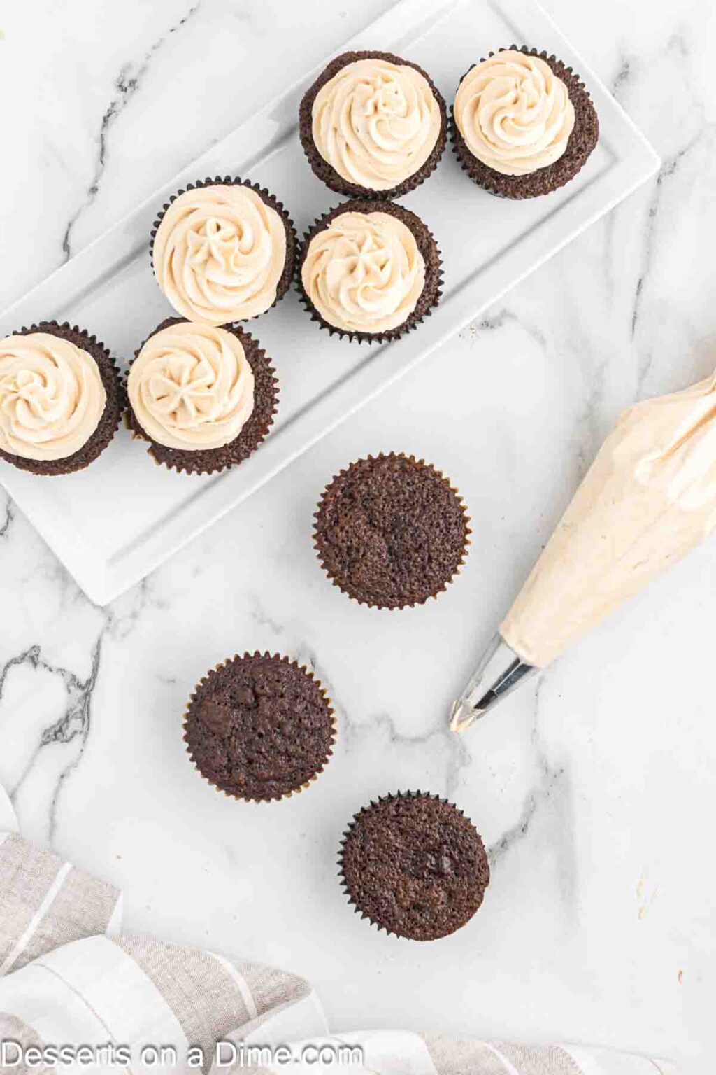 Mocha Cupcakes - Mocha Cupcakes with Espresso Buttercream