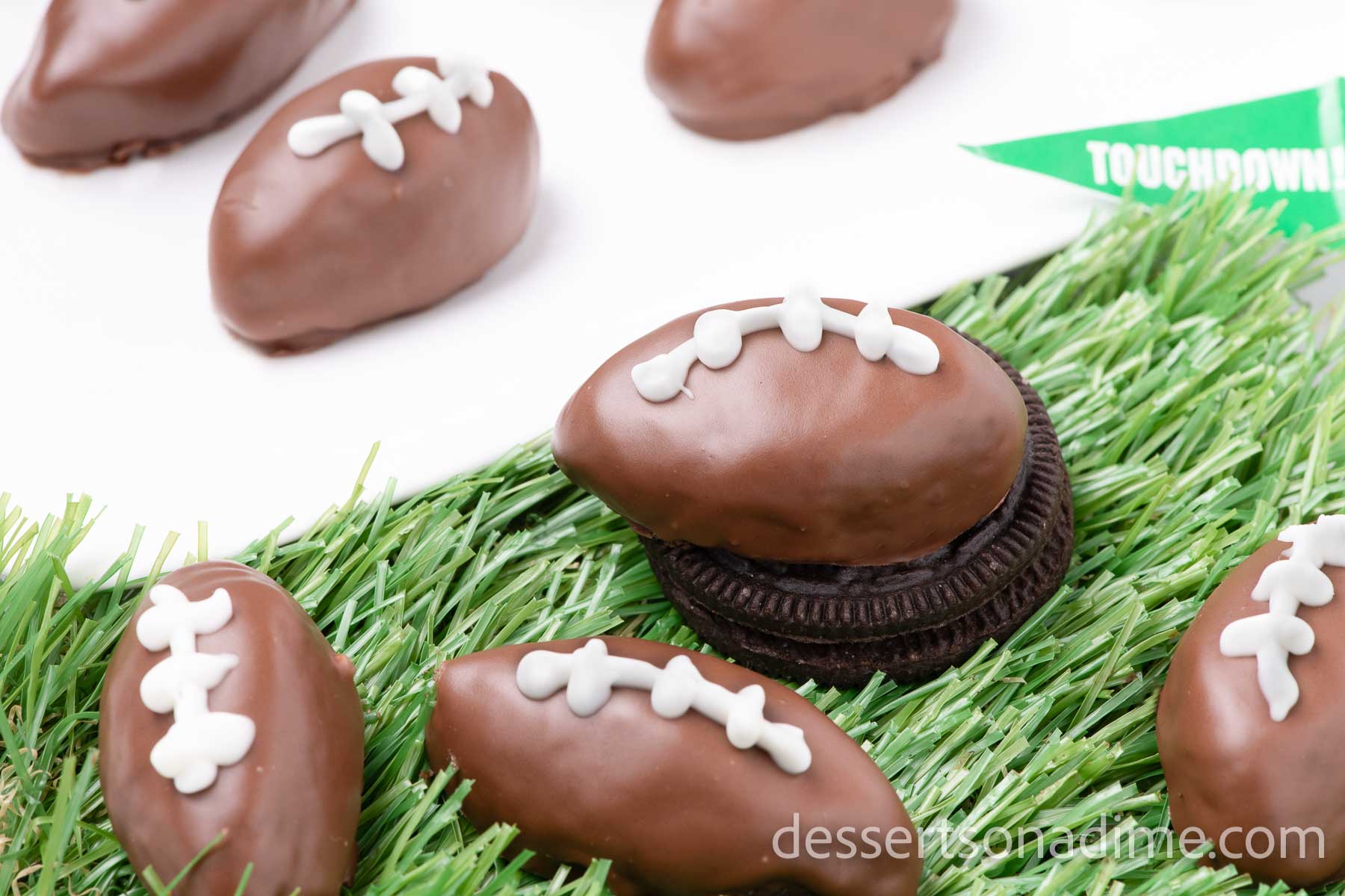 Football Shaped Oreo Balls - Just 4 Ingredients
