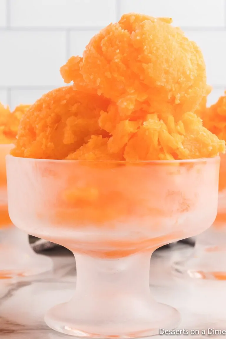Orange Sherbet - 3 Ingredient Recipe
