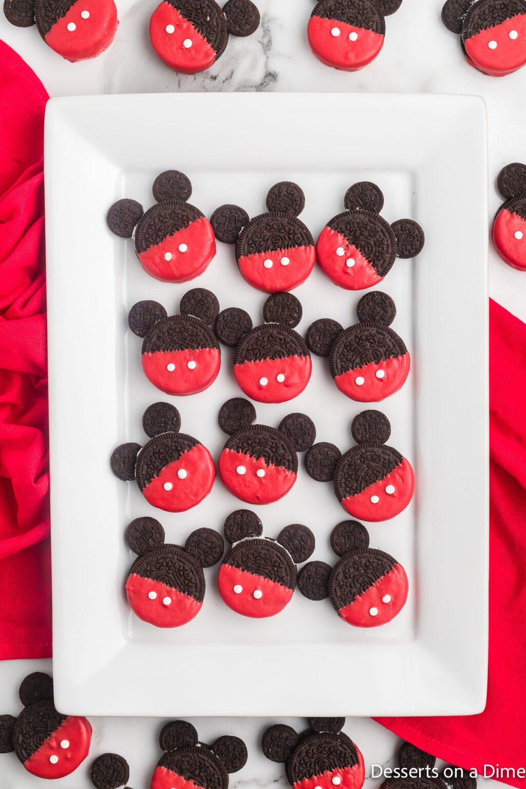Oreo Mickey Mouse Cookies - Desserts on a Dime