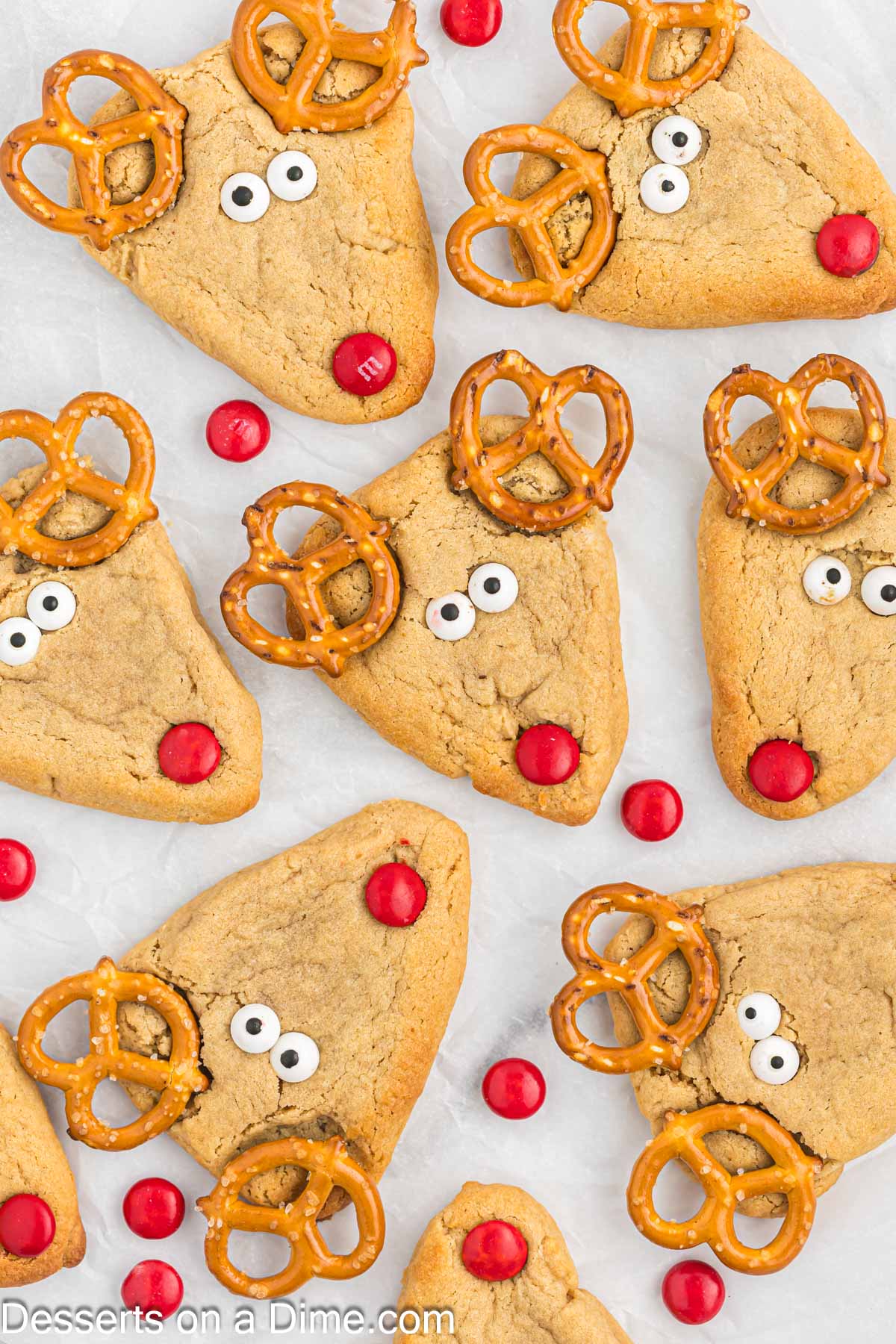 Adorable Reindeer Cookies - Festive Christmas Cookies Recipe