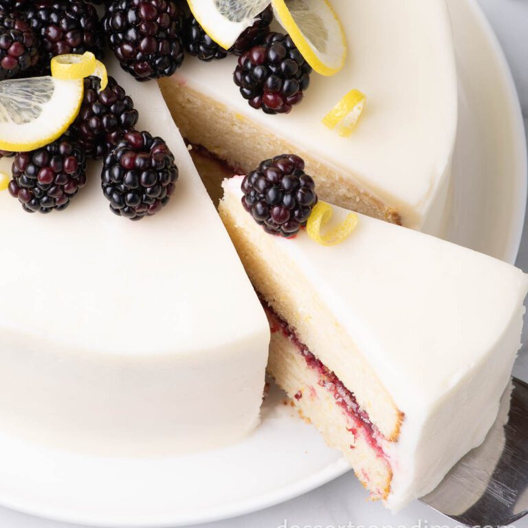 Lemon Blackberry Cake Recipe - Luscious Layer Cake