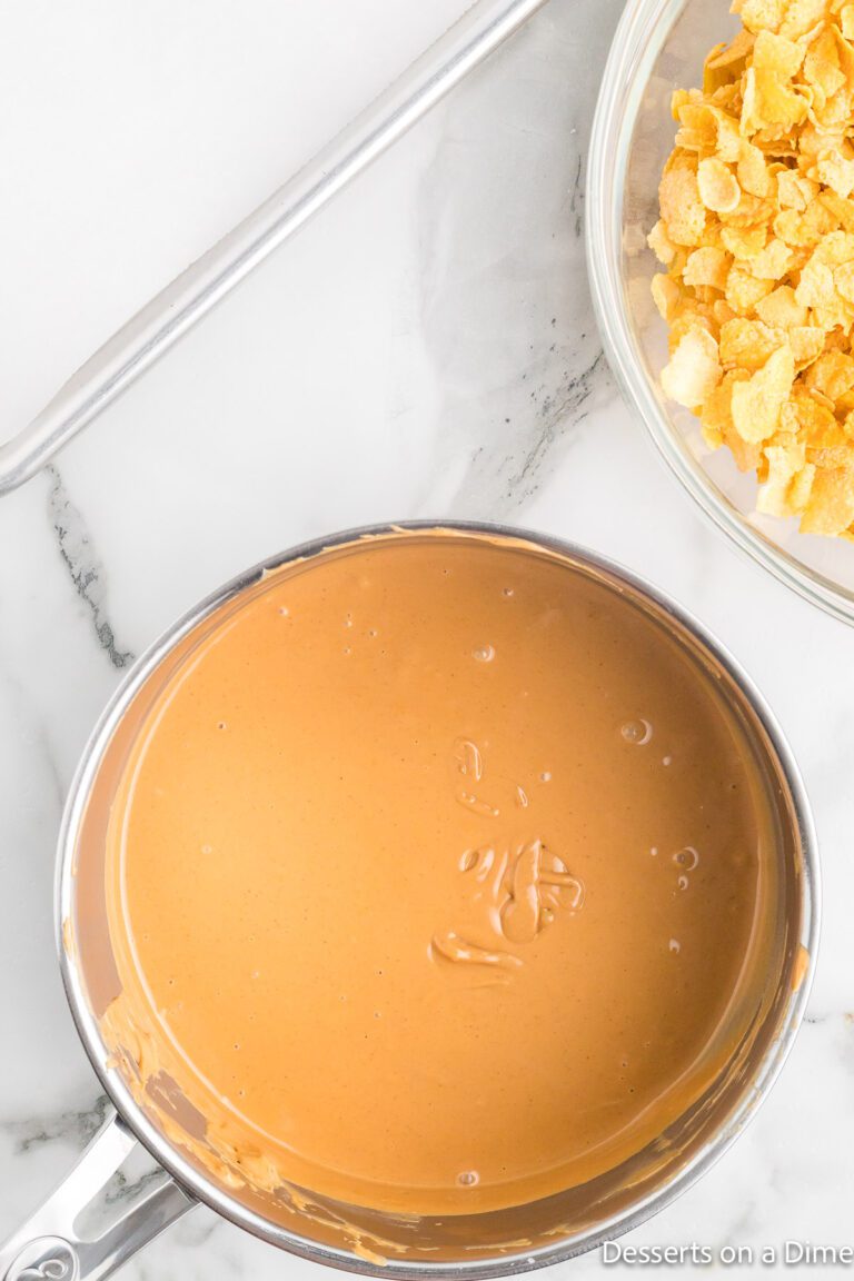 Peanut Butter Butterscotch Cornflake Cookies -Desserts on a Dime