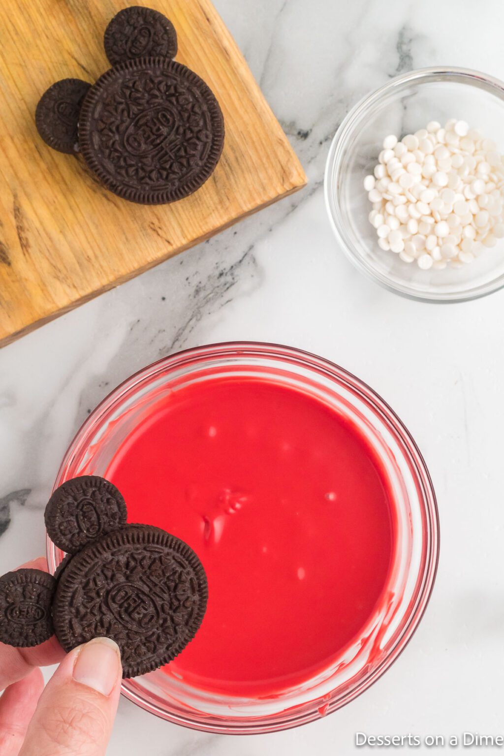 Oreo Mickey Mouse Cookies - Desserts on a Dime