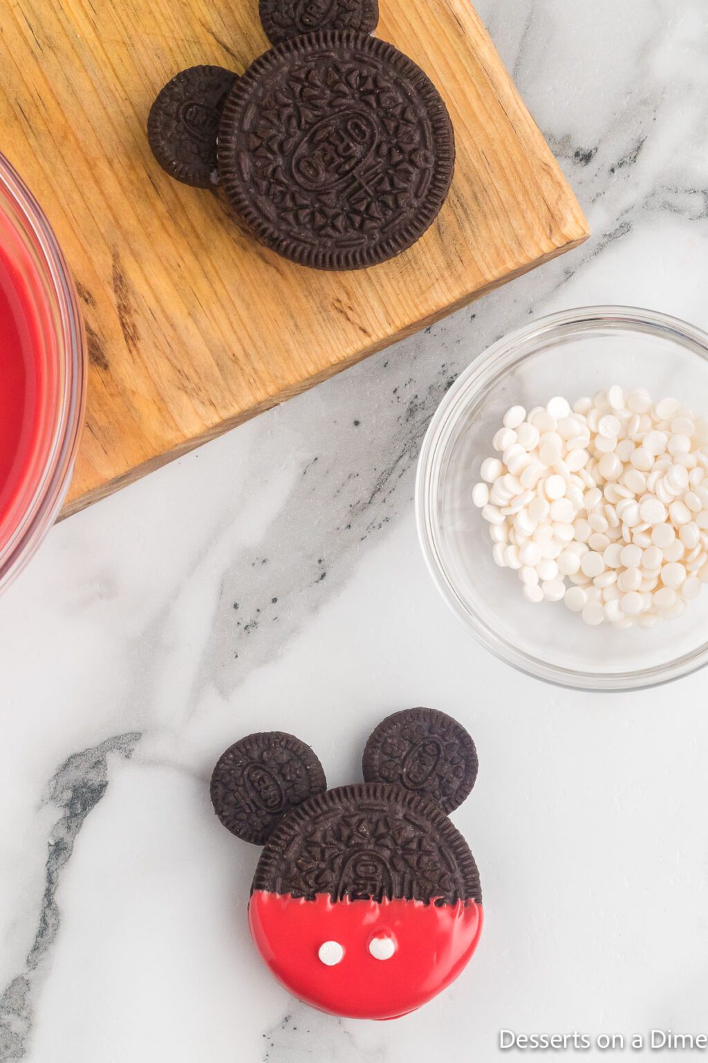 Oreo Mickey Mouse Cookies - Desserts on a Dime