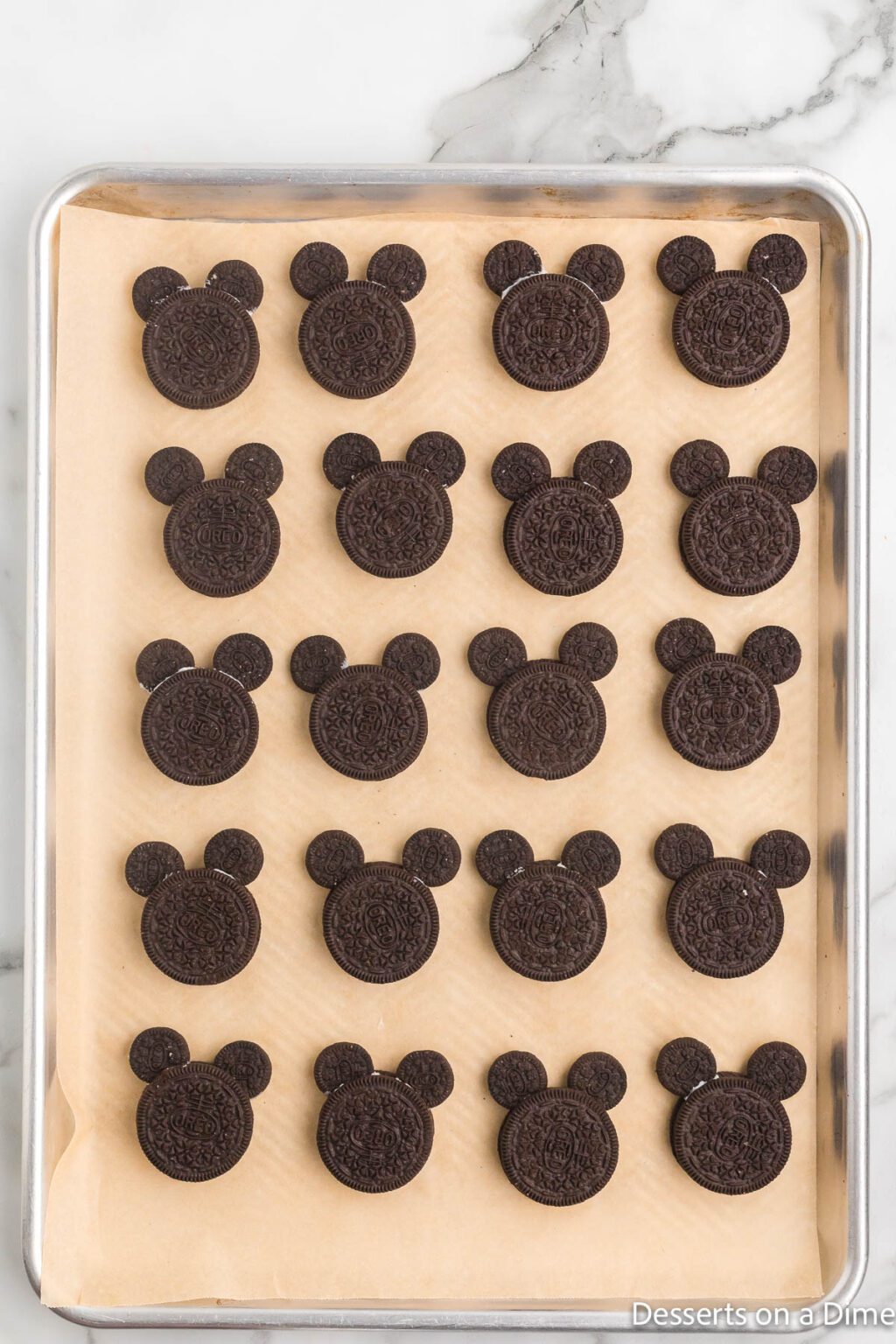 Oreo Mickey Mouse Cookies - Desserts on a Dime