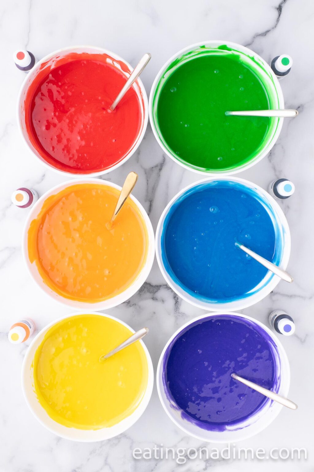 Rainbow Cake - Desserts on a Dime