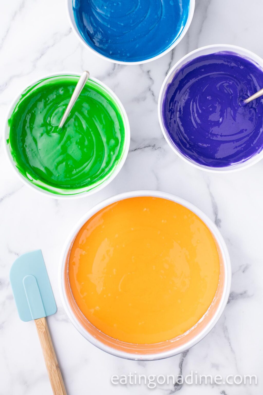 Rainbow Cake - Desserts on a Dime