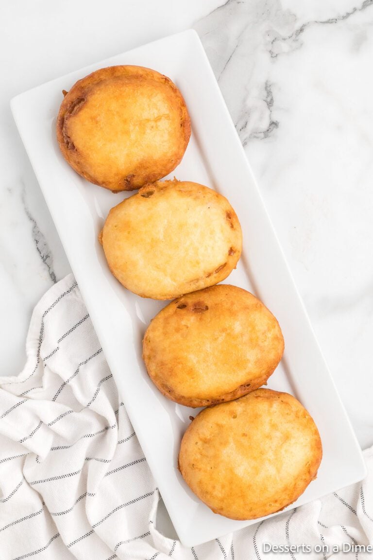 Fried Honey Buns - Deep Fried Honey Buns