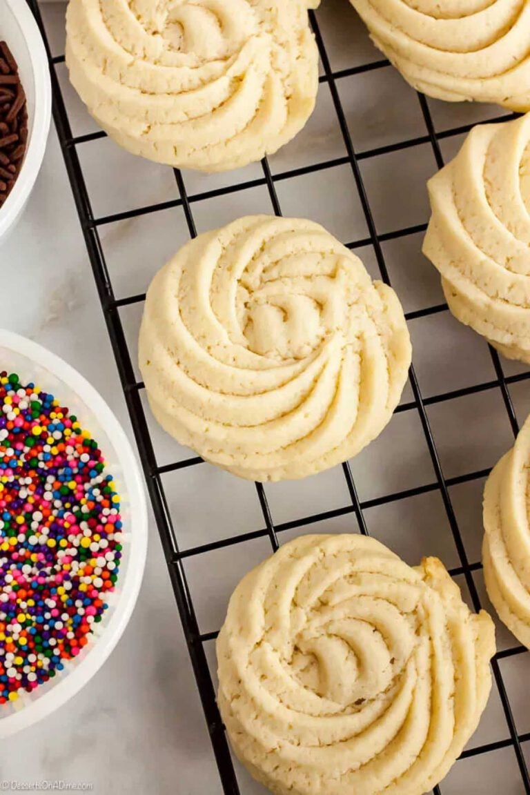 Butter Cookies - Desserts on a Dime