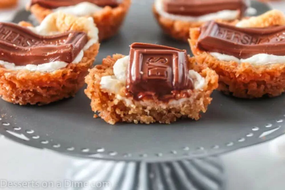 S'mores Cookie Cups - Desserts on a Dime